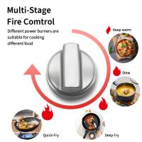 China Standard Built In 5 Burner Gas Stove Oem Odm Metal Knob for sale