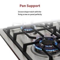 China Household Built In Cooker Hob 2 Burner Table Glass Top Cast Iron Built In Gas Cooktops for sale