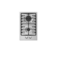 China Two Burner Built In Gas Hob With Automatic Ignition Enamel Pan Supports for sale
