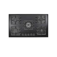 China Easy Clean 5 Burner Gas Hob Top Tempered Glass Gas Cooktop for sale