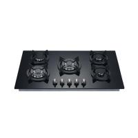 China Tempered Glass Fashion 4 Burner Gas Hob Electronic Ignition for sale