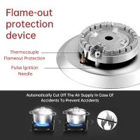 China Balck 4 Burner built in hob Stove 110-220V Gas Burner for sale