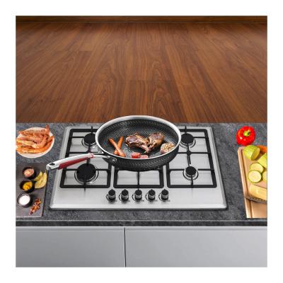 China Built In 5 Burners Gas Hob Stove Gas Cooktop Flameout Protection for sale