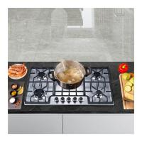 China Multifunction 5 Burner Gas Stove Standard Stainless Steel Gas Cooker for sale