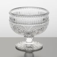 China Ice Cream Vintage Glass Dessert Bowls Embossed 11 Oz Machine Pressed 315ml for sale