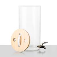 China Large 2.5 Gallon Clear Glass Beverage Dispenser With Metal Spigot for sale