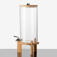 China Large 2.5 Gallon Clear Glass Beverage Dispenser With Metal Spigot for sale