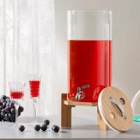 China Large 2.5 Gallon Clear Glass Beverage Dispenser With Metal Spigot for sale