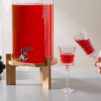 China Large 2.5 Gallon Clear Glass Beverage Dispenser With Metal Spigot for sale