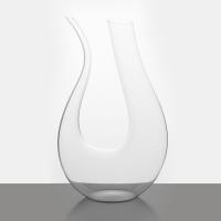 China 1000ML U Shaped Swan Crystal Wine Decanter 35oz Hand Blown Lead Free for sale