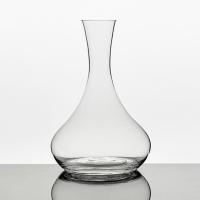 China Modern Clear Glass Crystal Wine Decanter 1700ml 60oz Lead Free Mouth Blown for sale