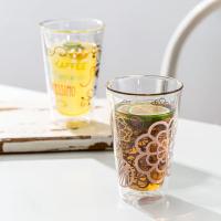 China 9oz Clear Double Wall Borosilicate Glass Tumbler Coffee Cup 260ml Mouth Blown for sale