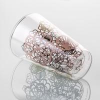 China 9oz Clear Double Wall Borosilicate Glass Tumbler Coffee Cup 260ml Mouth Blown for sale