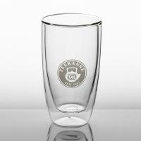 China Hand Blown 9oz Custom Double Wall Drinking Glass Borosilicate Glass Tumblers 270ml for sale