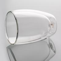China Mouth Blown 12 Oz Double Wall Drinking Glass Coffee Cups 342ml Borosilicate Glass for sale