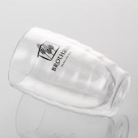 China 9oz Double Walled Espresso Glasses 275ml Glass Double Wall Espresso Cups for sale