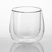 China Double Wall 9oz Hand Blown Glass Tumbler 270ml Clear Insulated Coffee Cups for sale