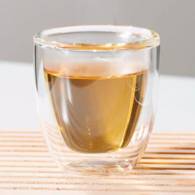 China 75ml Insulated Double Walled Espresso Glasses Cups 2.6 Ounce Heat Resistant for sale