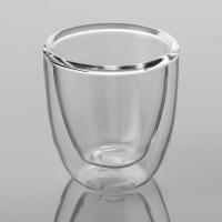 China 12oz Double Wall Wine Glass 340ml Double Layer Coffee Cups for sale