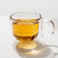 China Clear Insulated Double Walled Glass Espresso Cups 75ml Mouth Blown 2.6 Ounce for sale