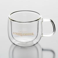China Clear Insulated Double Walled Glass Espresso Cups 75ml Mouth Blown 2.6 Ounce for sale