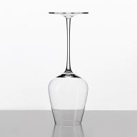 China 18 Ounce Glass Drinking Goblets Transparent 515ml Long Stem Crystal Wine Glasses for sale