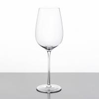 China 940ml Clear Crystal Long Stem Wine Glasses Lead Free 33 Oz Oversize Hand Blown for sale