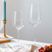 China 940ml Clear Crystal Long Stem Wine Glasses Lead Free 33 Oz Oversize Hand Blown for sale