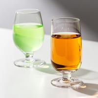 China Airplane Glass Drinking Goblets 150ml 5 Ounces Small Short Stem Wine Glasses for sale