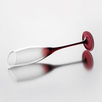 China Bevel Mouth 6 Oz Iridescent Champagne Glasses 172ml Gradient Red Lead Free for sale