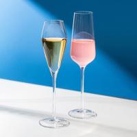 China Long Stem 12.3 Oz Glass Drinking Goblets 350ml Modern Crystal Champagne Flutes for sale
