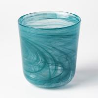 China Centrifugal 13 Oz Swirl Glass Drinking Cups 370ml Multicolor Recycled for sale