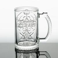 China Embossed Beer Glass Drinking Cups Engraved 655ml Machine Pressed 23 Ounce for sale