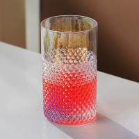 China Rainbow Coloured Highball Drinking Glasses 12 Oz 18 Oz Double Old Fashioned for sale
