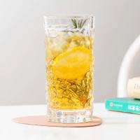 China Crystal Highball Glass Drinking Cups 320ml Pressed Tumblers 11.2Oz Lead Free for sale