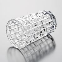 China 12 Ounce Glass Drinking Cups 342ml Transparent Cut Crystal Highball Glasses for sale