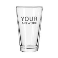 China Highball Custom Printed Pint Glasses Lead Free 490ml Everyday Drinking Glasses for sale