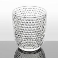 China 11 Oz Hobnail Embossed Drinking Glasses Tumblers Transparent 315ml Old Fashioned for sale