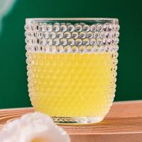China 11 Oz Hobnail Embossed Drinking Glasses Tumblers Transparent 315ml Old Fashioned for sale