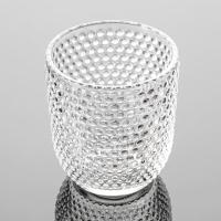 China 11 Oz Hobnail Embossed Drinking Glasses Tumblers Transparent 315ml Old Fashioned for sale