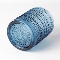 China Colored Heavy Jupiter Hobnail Drinking Glasses Tumblers 12 Oz Machine Pressed for sale