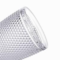 China Beaded Hobnail Glass Drinking Cups Crystal Tumblers 260ml Old Fashioned Glasses for sale
