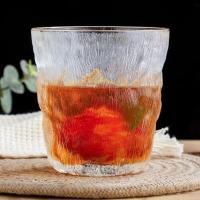 China 260ml Crystal Glacier Whiskey Glasses 9 Ounce Heavy Bottom Glass Tumblers for sale