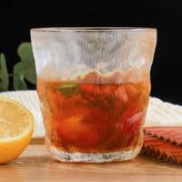 China 260ml Crystal Glacier Whiskey Glasses 9 Ounce Heavy Bottom Glass Tumblers for sale