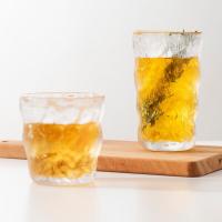 China 260ml Crystal Glacier Whiskey Glasses 9 Ounce Heavy Bottom Glass Tumblers for sale