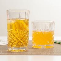 China 35CL Heavy Bottom Cut Crystal Old Fashioned Glasses Tumblers 12.3 Ounce for sale