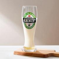 China Large Pilsner Custom Printed Beer Glasses Transparent 700ml 24.5 Ounce for sale