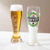 China Large Pilsner Custom Printed Beer Glasses Transparent 700ml 24.5 Ounce for sale