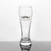 China Handmade 18Oz Tall Pilsner Beer Glasses Clear 510ml Mouth Blown Customized for sale