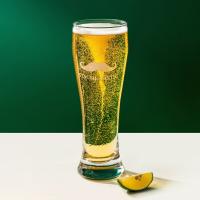 China Handmade 18Oz Tall Pilsner Beer Glasses Clear 510ml Mouth Blown Customized for sale